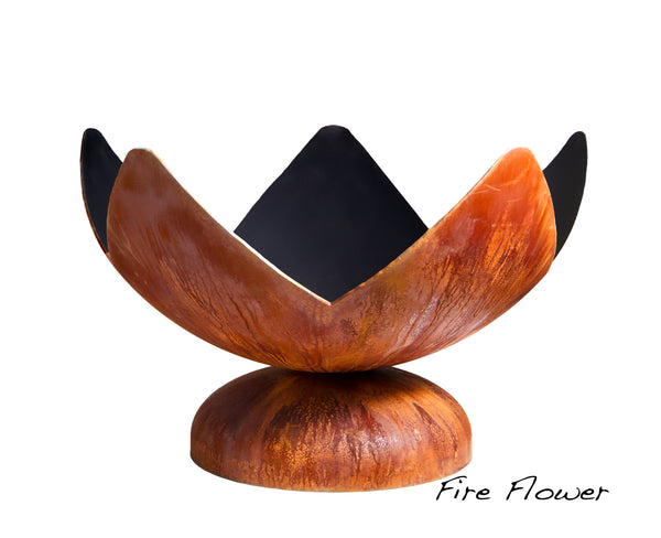 "Fire Flower" Fire Pit Bowl | Wood Burning
